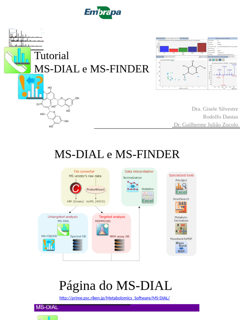 MS-DIAL Tutorial | PDF
