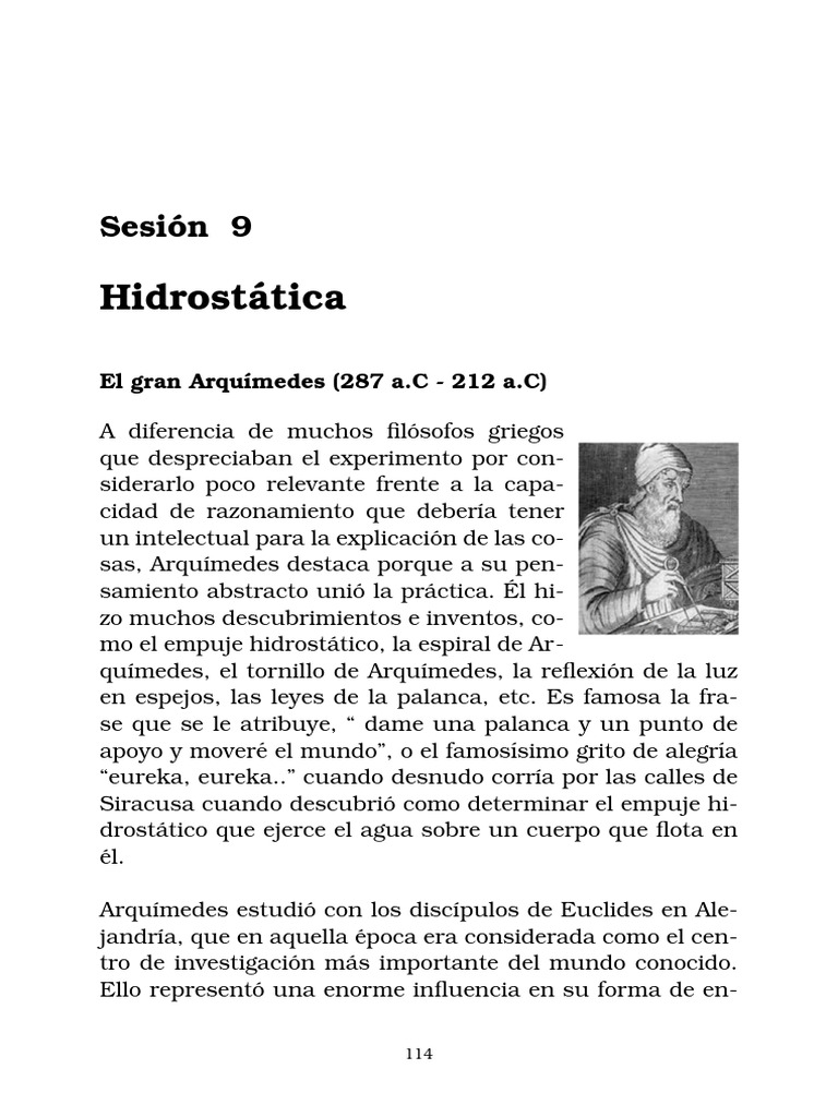 HIDROSTATICA | PDF