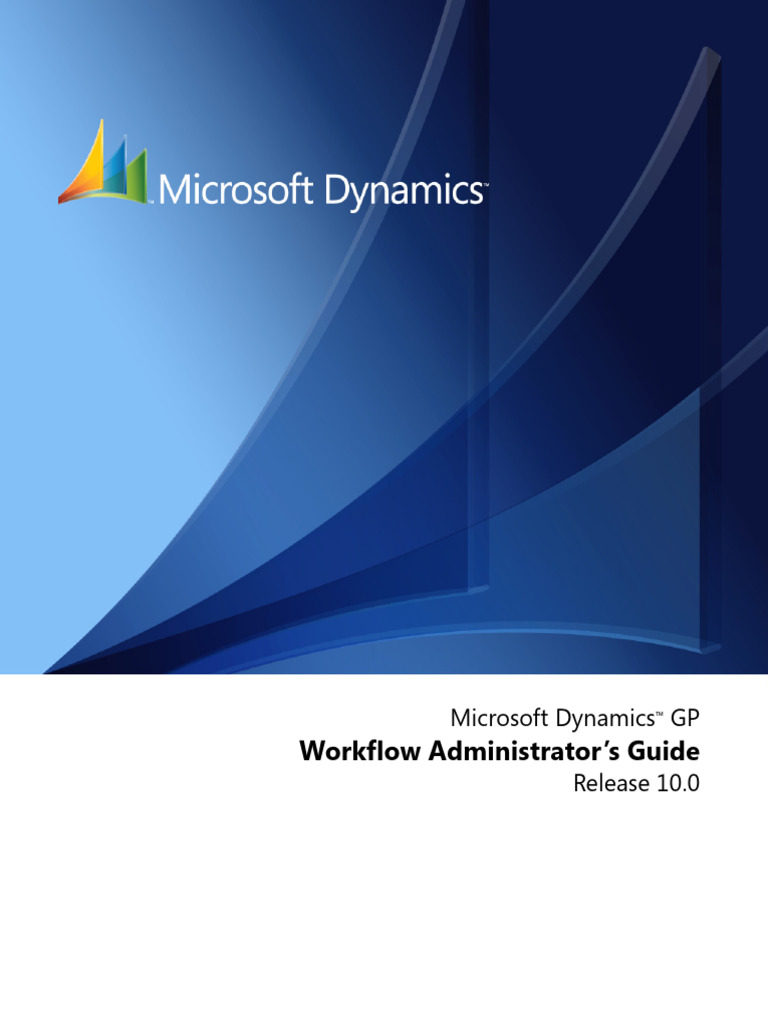 Workflow Administration Dynamics GP | PDF | Share Point | Window (Computing)