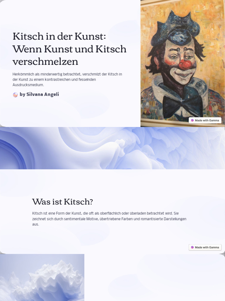 Kitsch in Der Kunst Wenn Kunst Und Kitsch Verschmelzen | PDF
