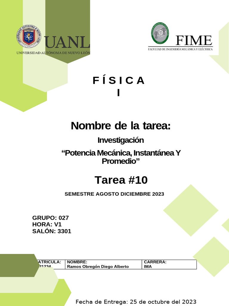 Portada Tarea #9 | PDF