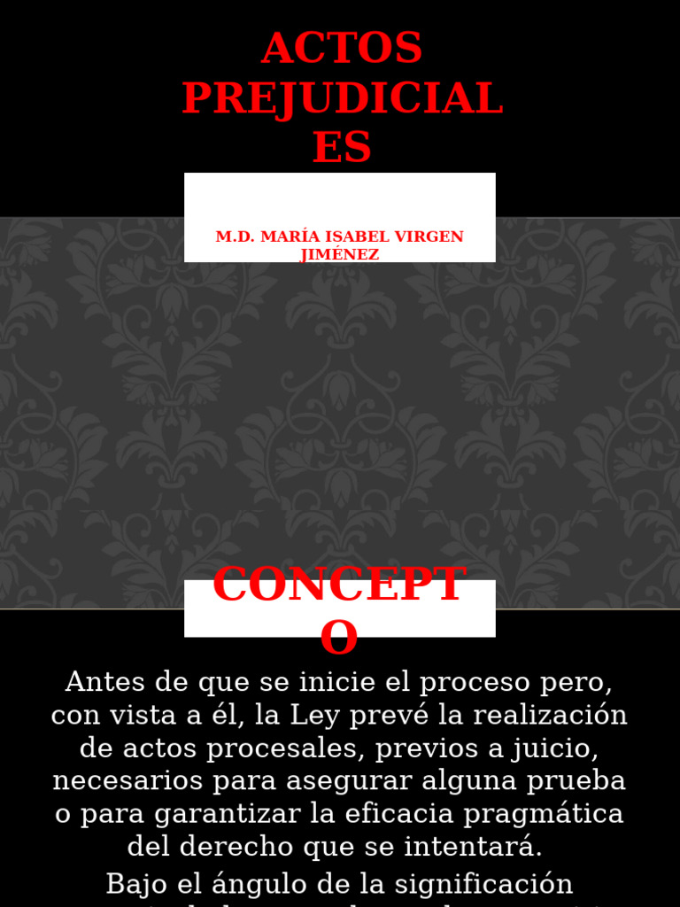 Actos Prejudiciales | PDF