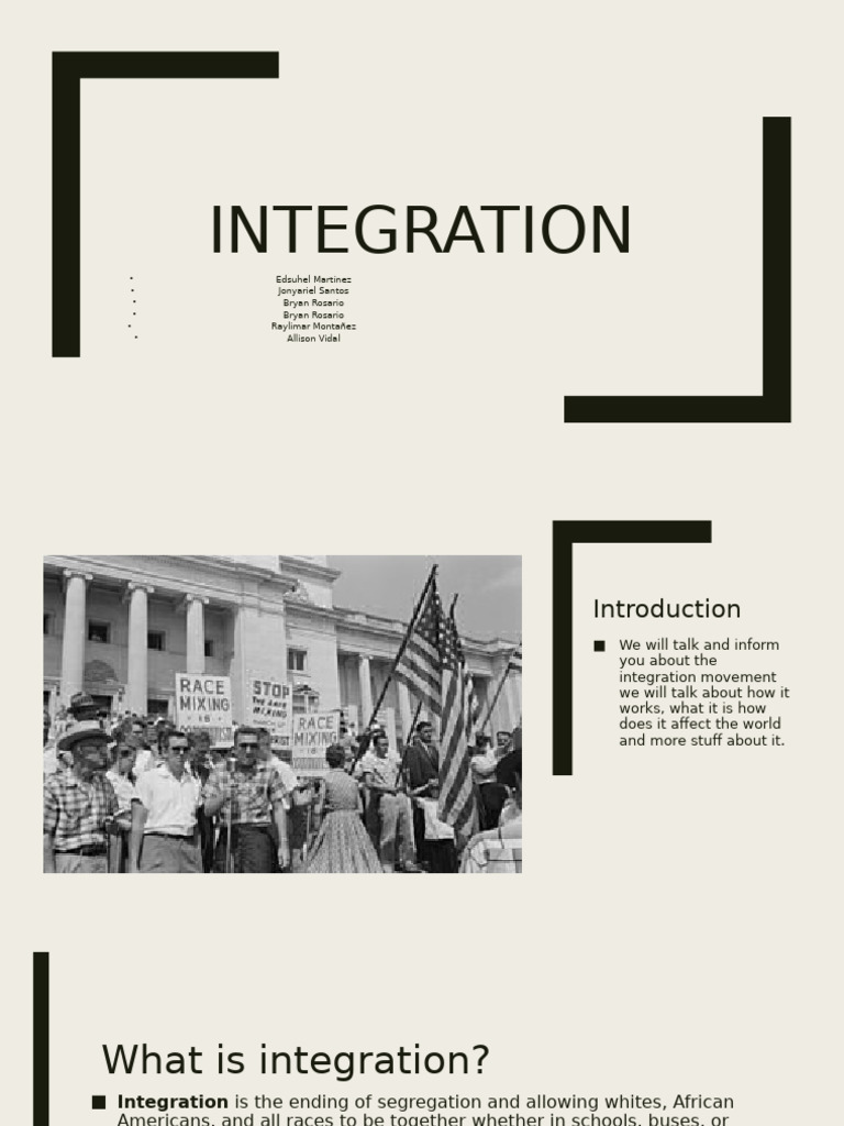Integration Presentation | PDF