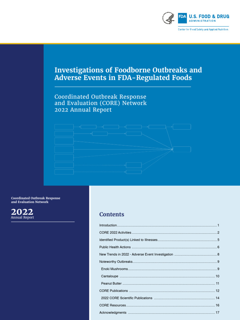 Investigations of Foodborne Outbreaks and Adverse Events in Fda ...