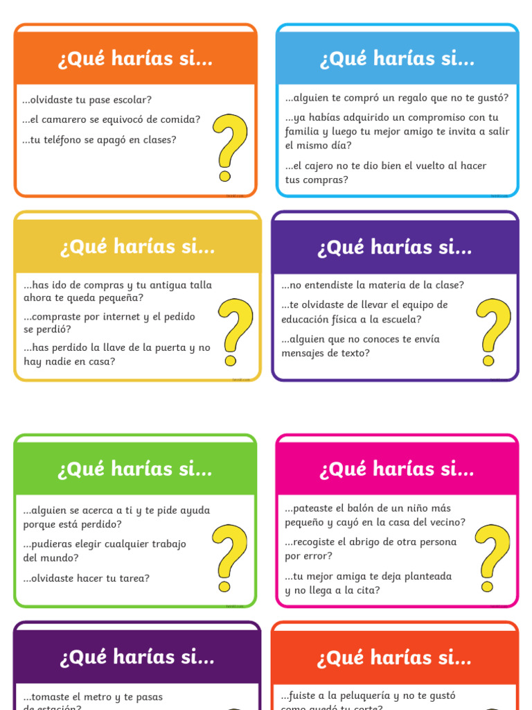 ¿Qué Harías Si... ¿Qué Harías Si.. | PDF