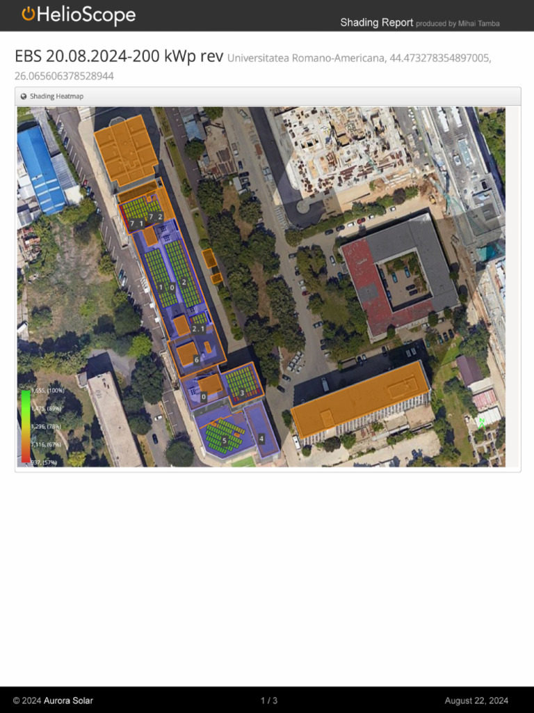 Helioscope Shading 14883136 Summary | PDF