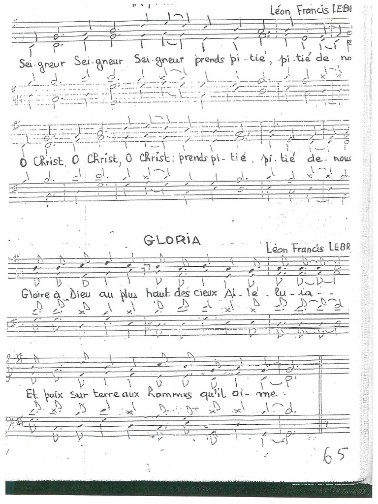 Messe Léon Francis Lébry | PDF