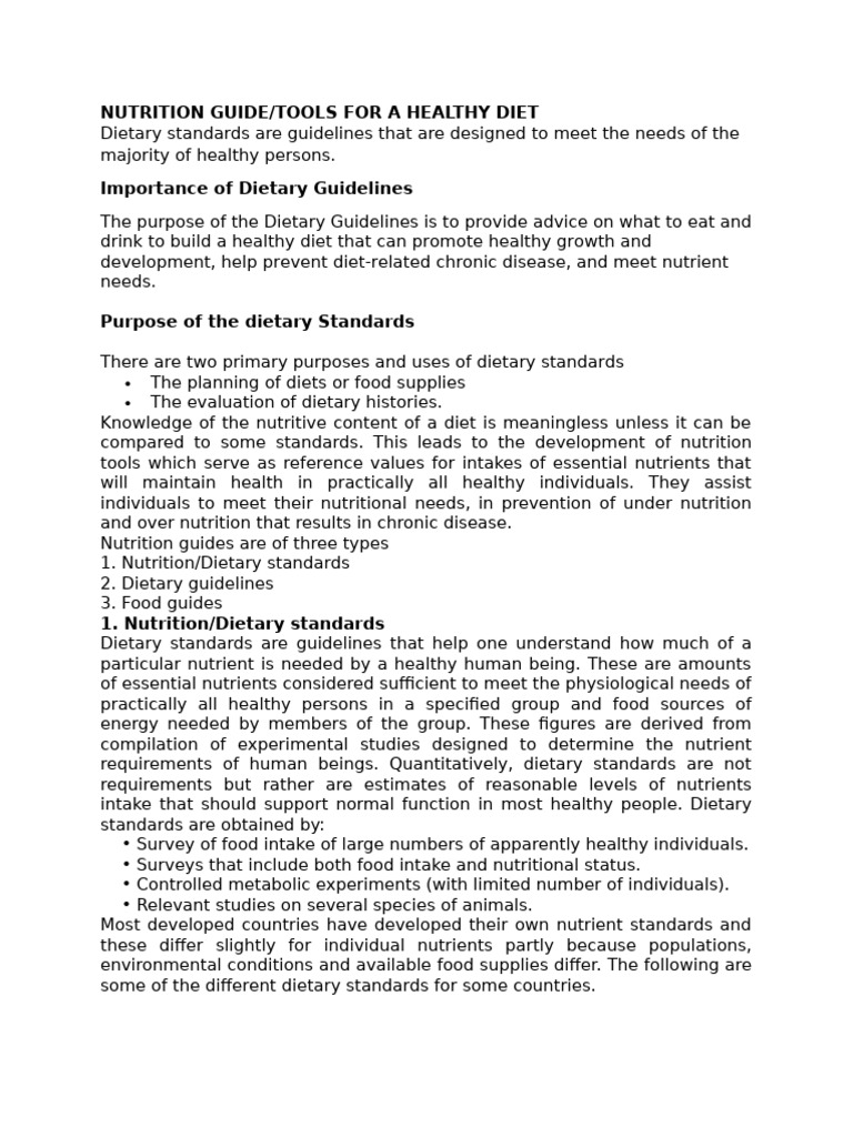 Essential Nutrition Guide for Healthy Diet | PDF | Diet & Nutrition ...