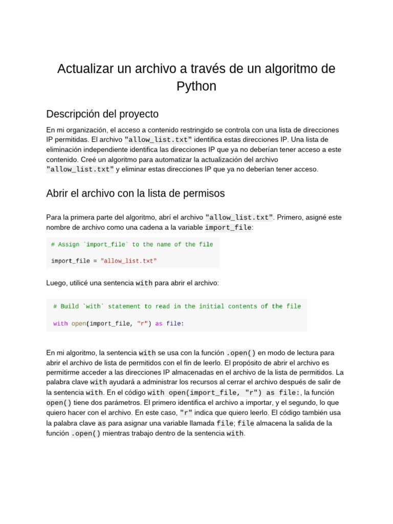 Actividad de Cartera Python Crea Un Alg Resuelta | PDF | Archivo de ...