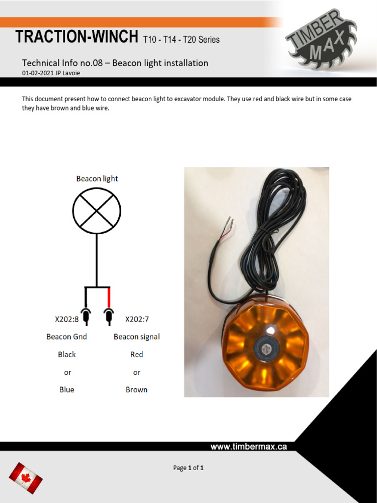 TI08 - Technical Info - Beacon Light Installation | PDF