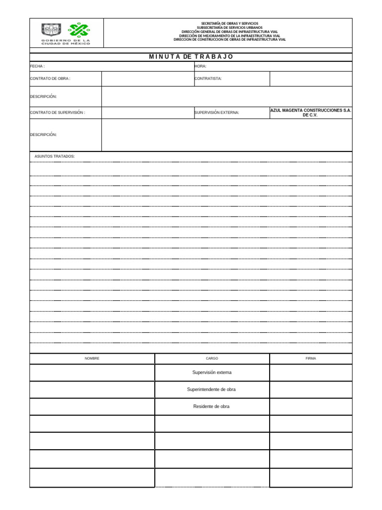 Formato Minuta | PDF