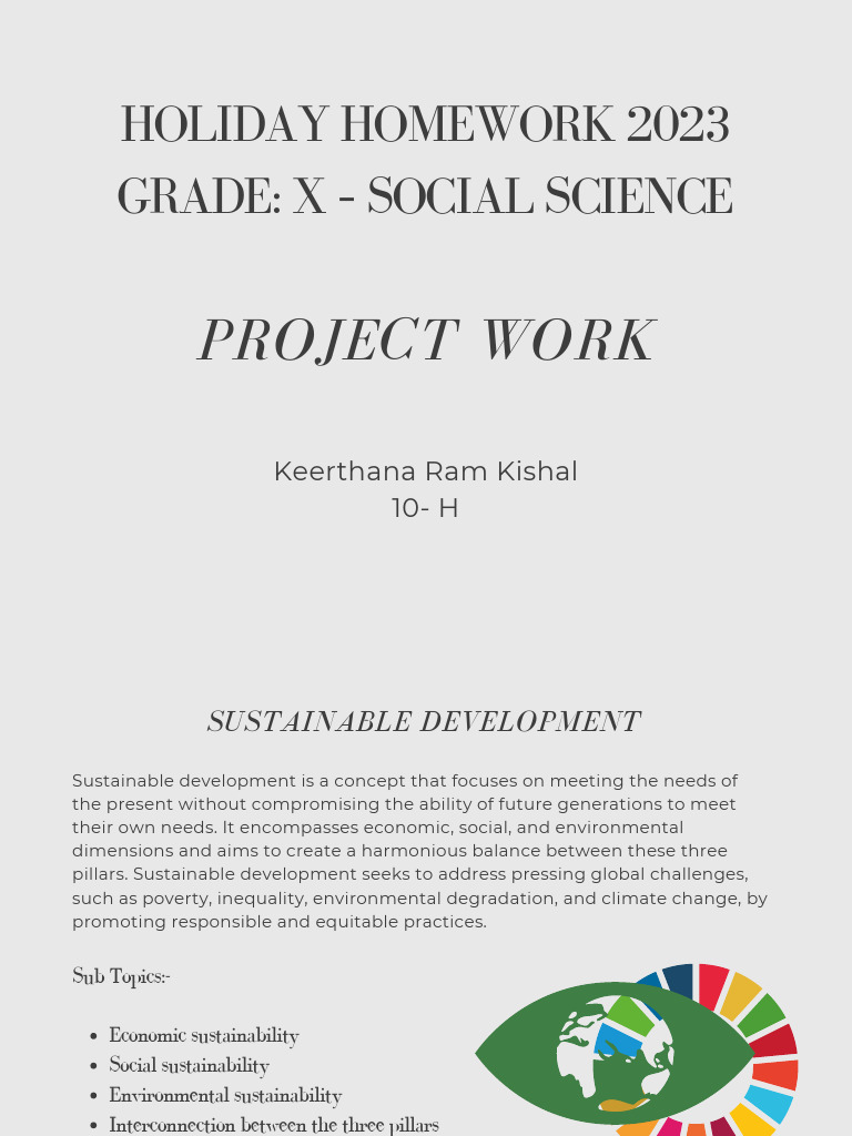 Grade 10 SST | PDF | Sustainability | Sustainable Development