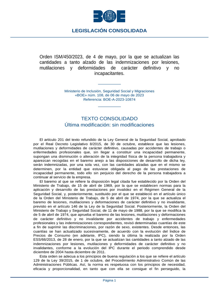 BOE A 2023 10874 Consolidado | PDF