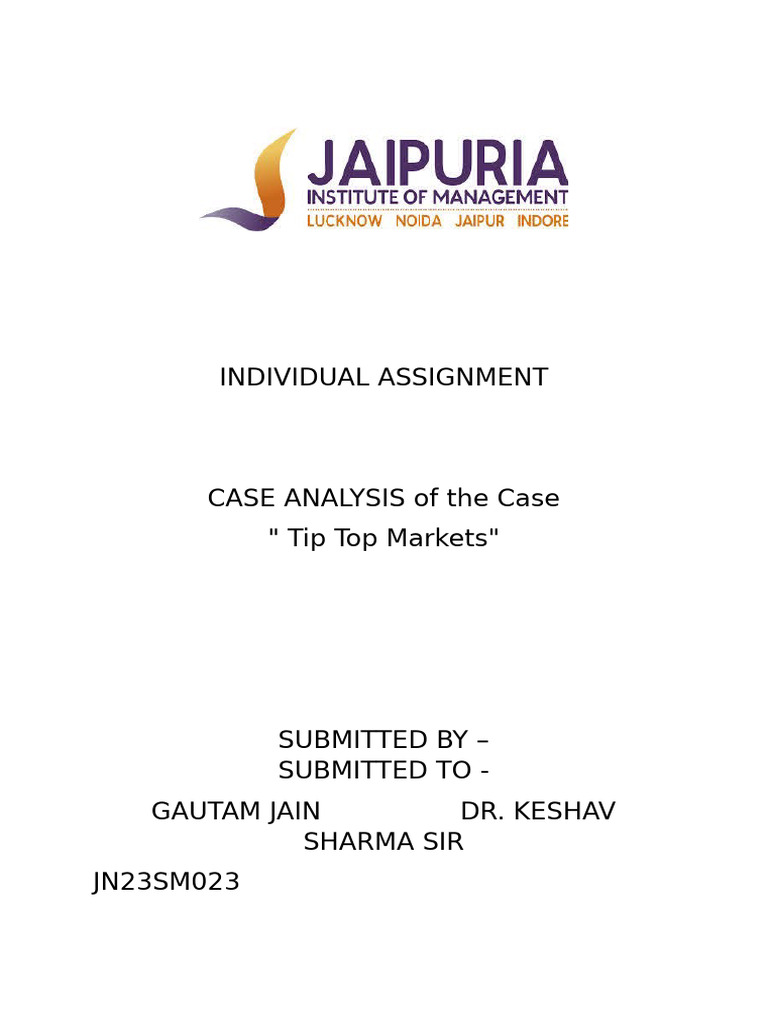 Individual Assignment - Om | PDF