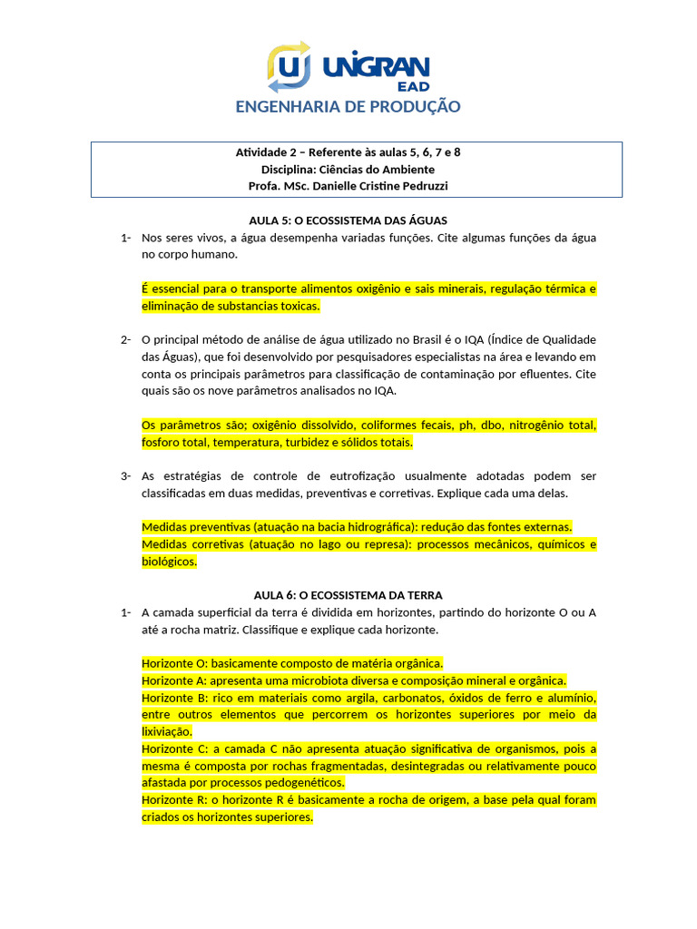 Atividade2 Ciencias | PDF