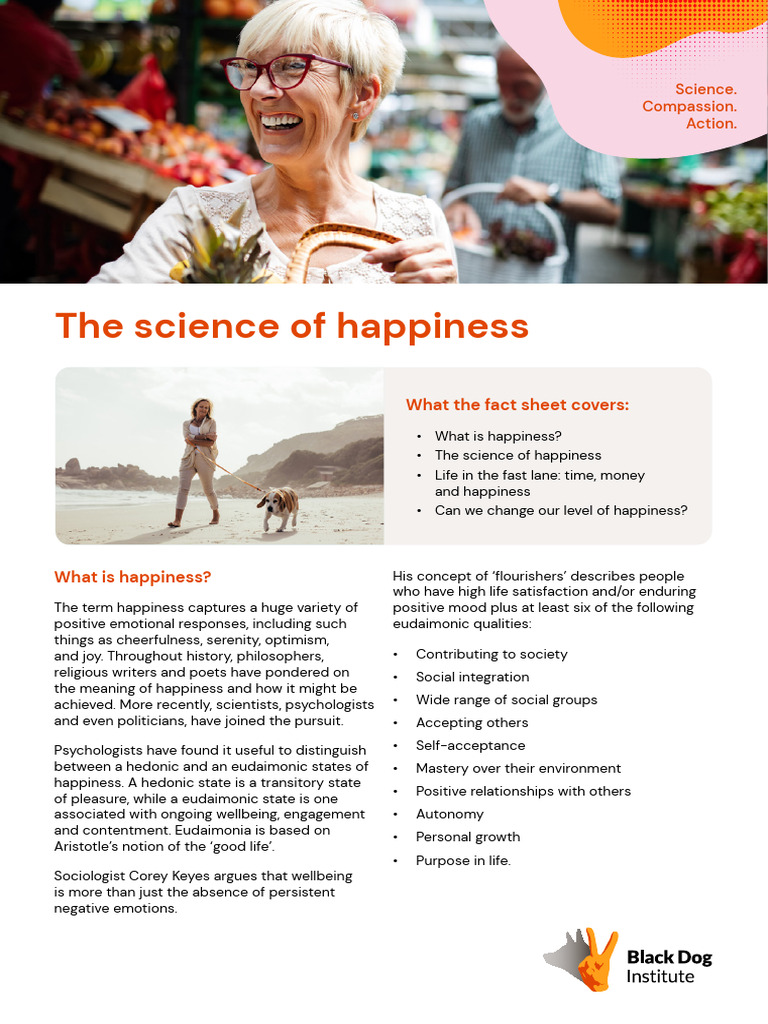 Science of Happiness Fact Sheet | PDF