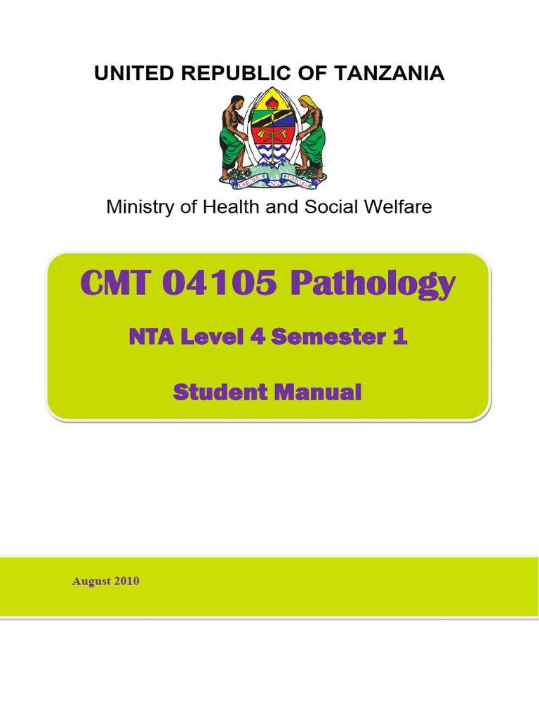 SM - CMT 04105 Pathology-1 | PDF
