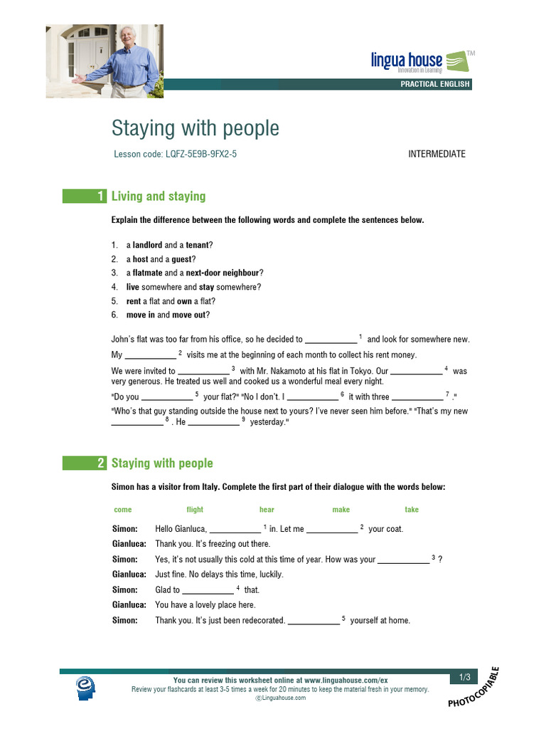 Staying With People | PDF