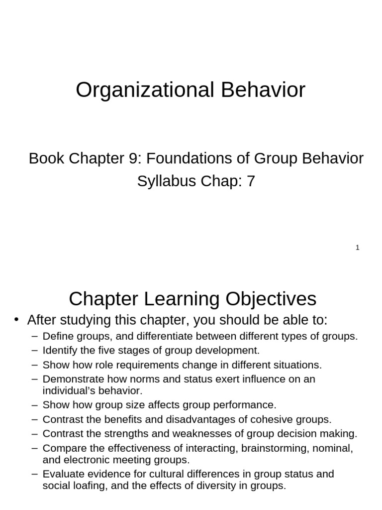 Chap 9 1 Group Pdf