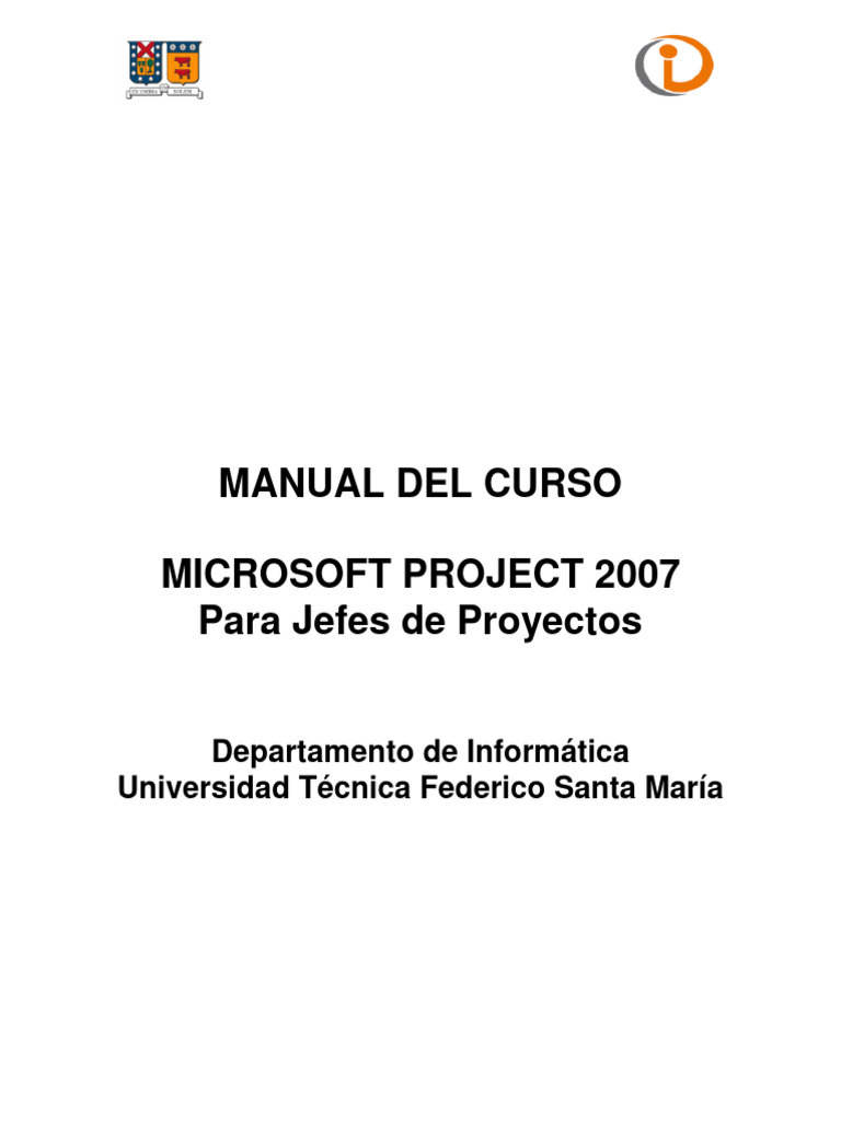 Manual Curso MS Project 2007 para Jefes de Proyectos | PDF