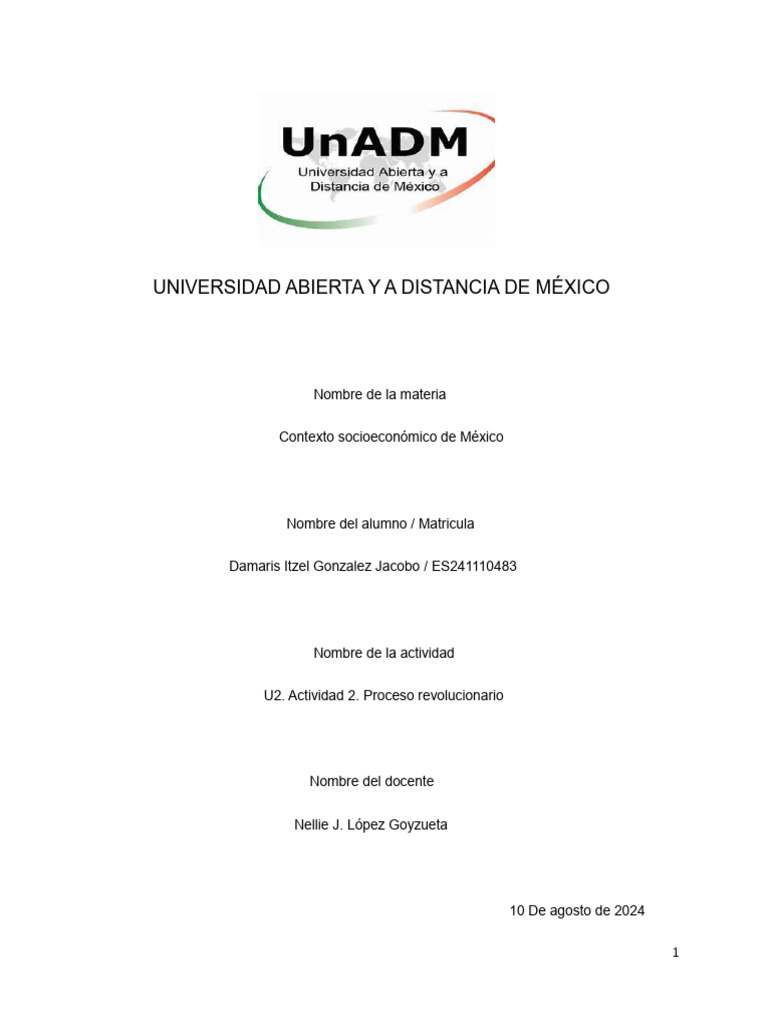 GCSM U2 A1 Dagj | PDF