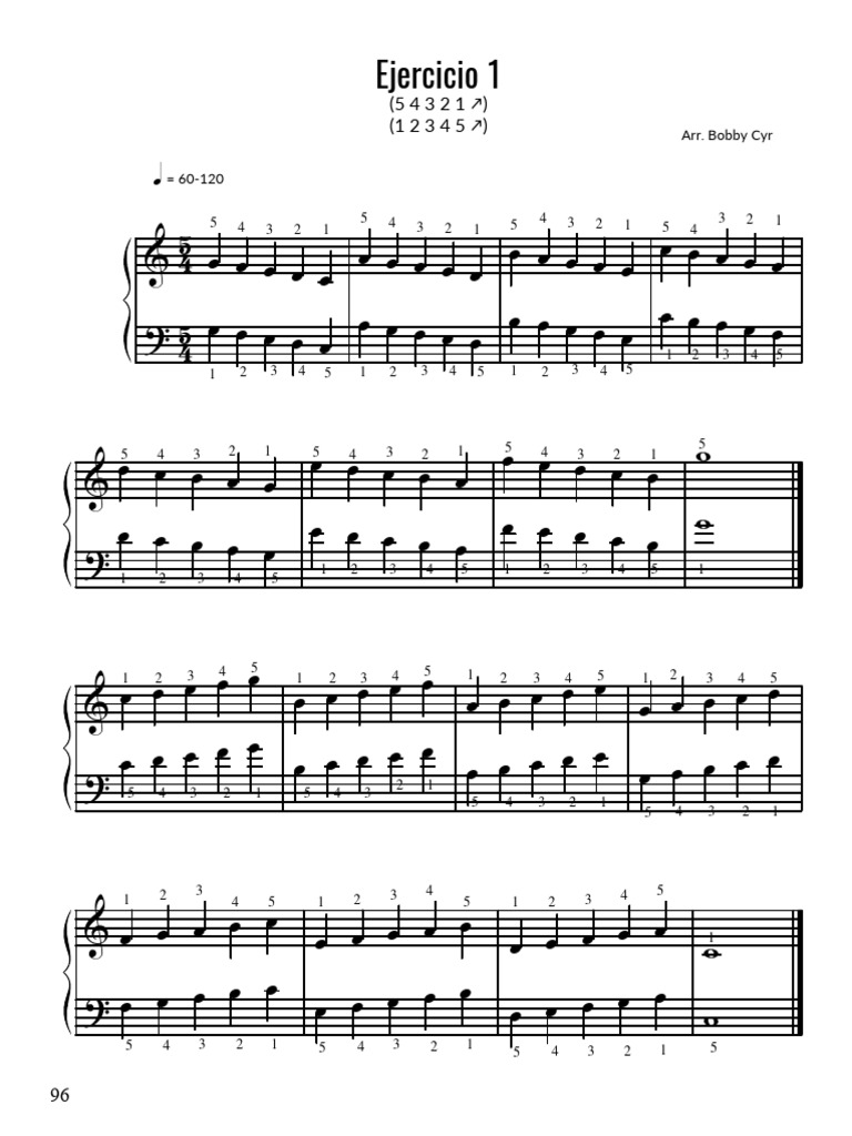 ES Escalas Arpegios Acordes Ejercicios | PDF