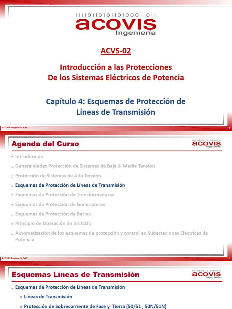 Filosofía de Protección de Los Sistemas Eléctricos de Potencia Capítulo 4 - Esquemas de ...