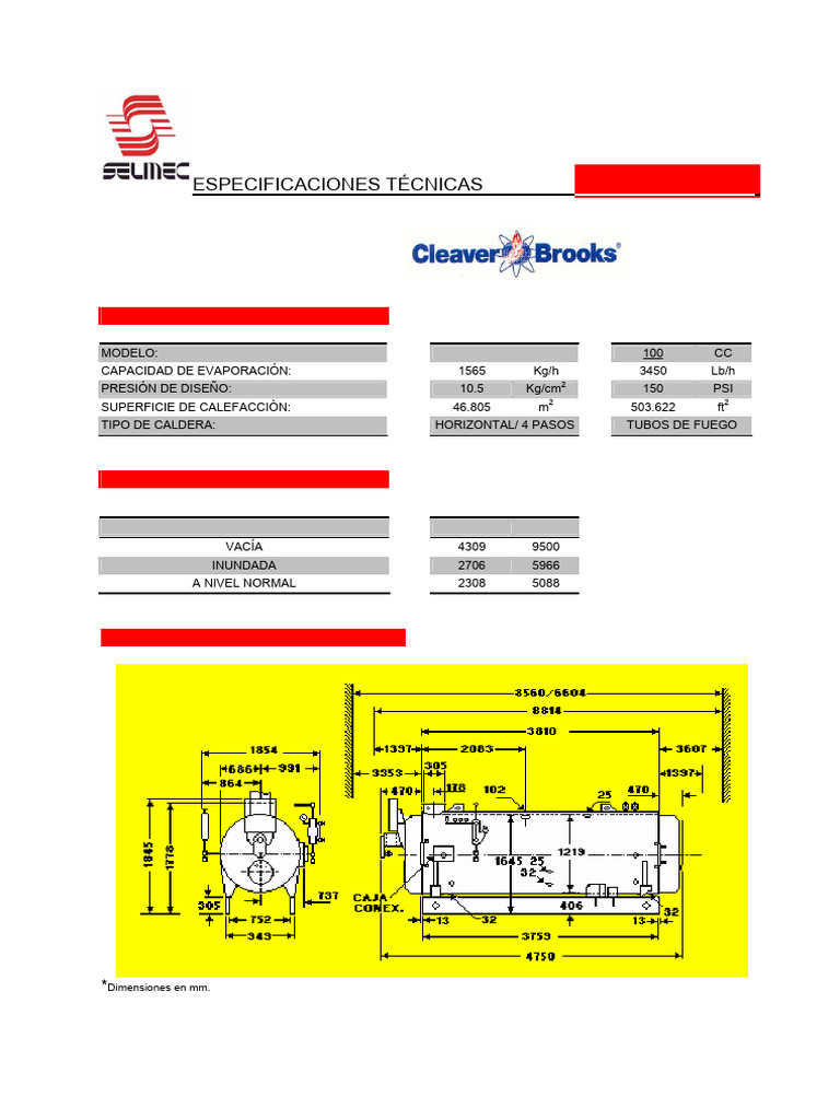 Ficha Tecnica CB100 | PDF