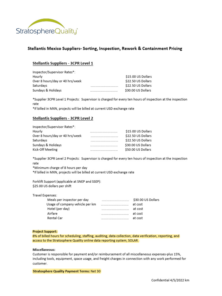 Stellantis Mexico Suppliers - 3CPR | PDF