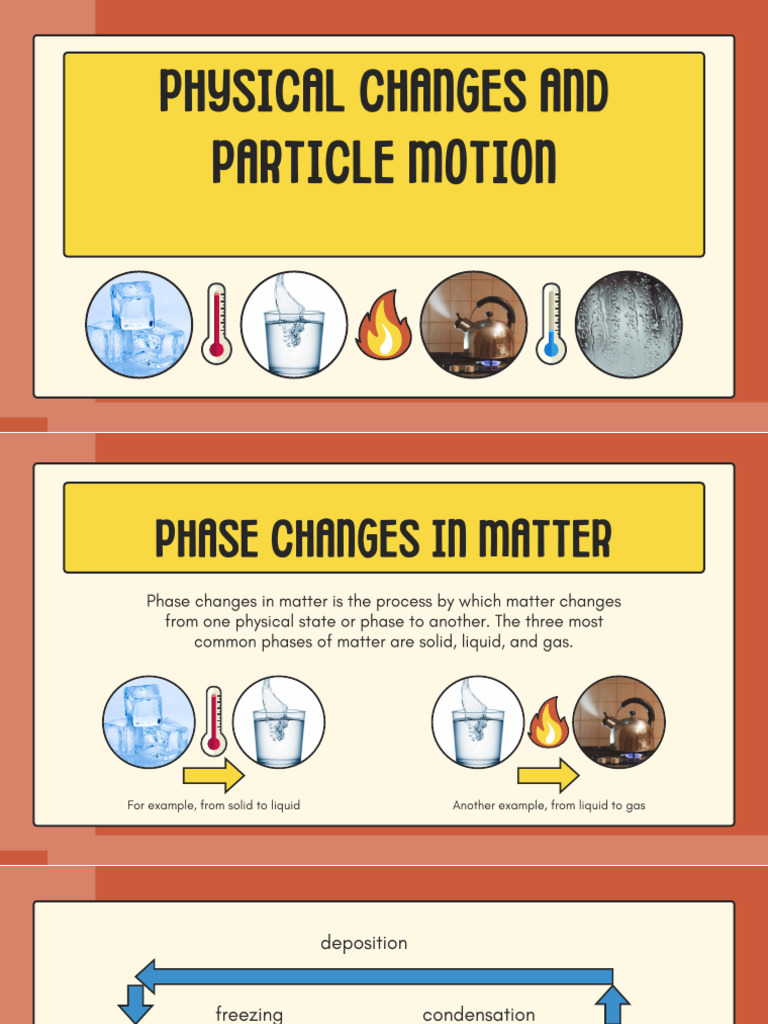 Changes in State of Matter | PDF