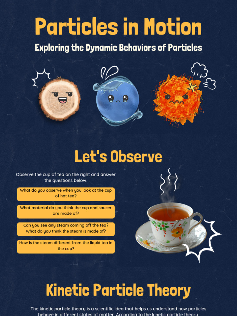 Particles in Motion | PDF
