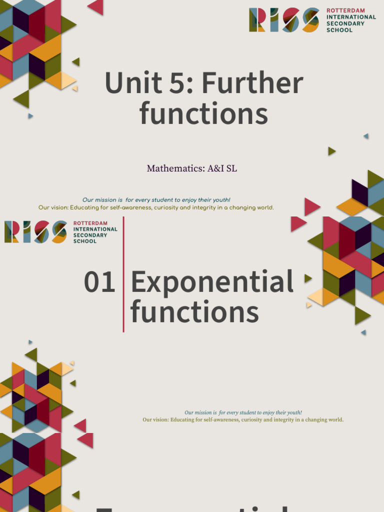 Unit 5 - Further Functions 2023 - 2024 | PDF