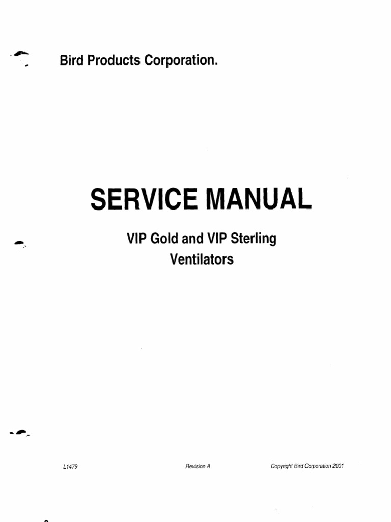 Bird VIP Gold, Stering - Service Manual | PDF | Electrostatic Discharge ...