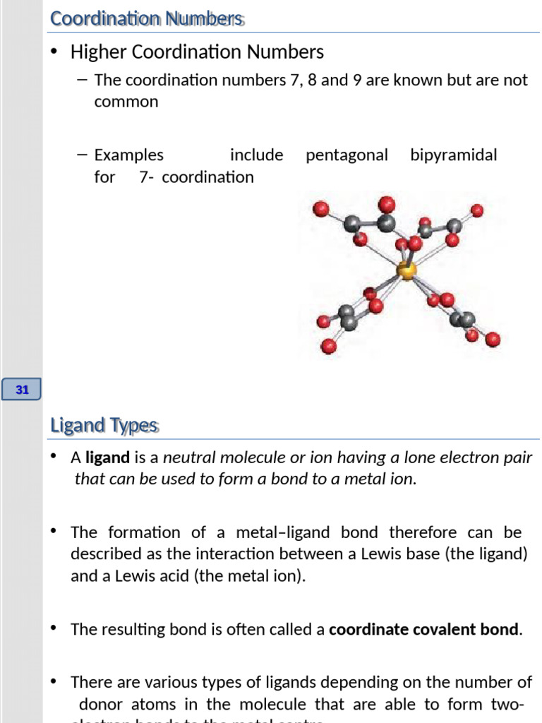 CHT101 - Coordination Chem Part 2 | PDF