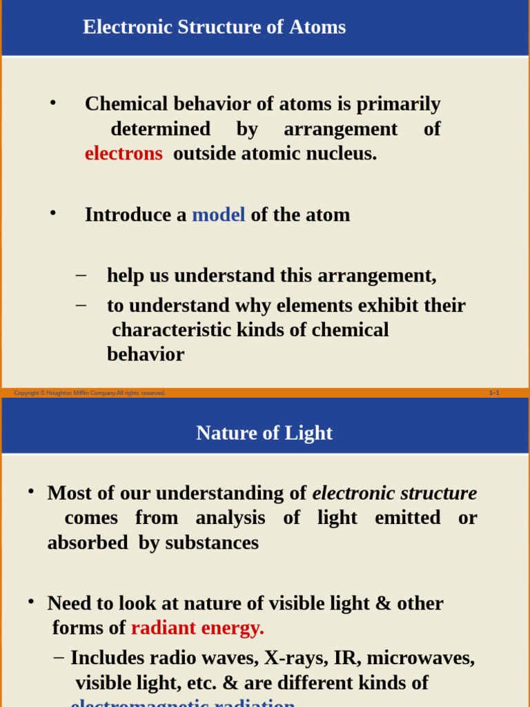 CHT 101-Atom Theory | PDF