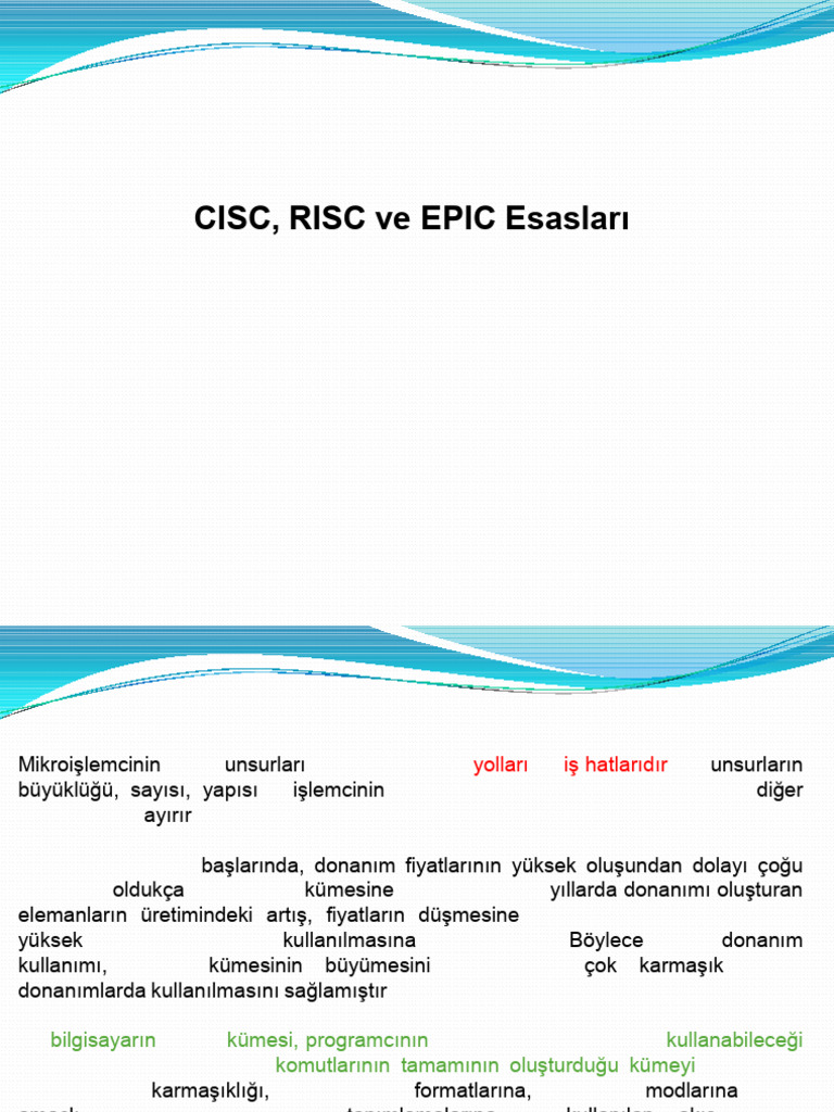 Risc Cisc | PDF