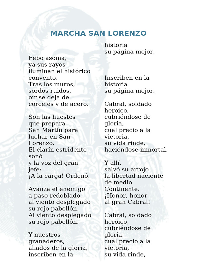 Marcha San Lorenzo | PDF