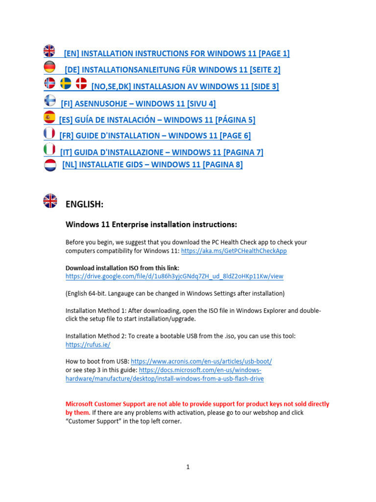 Installation Windows11Enterprise | PDF