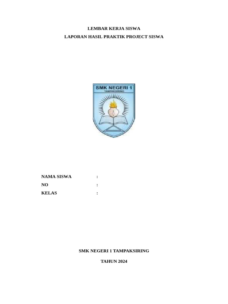 Contoh Laporan Praktek Boga | PDF