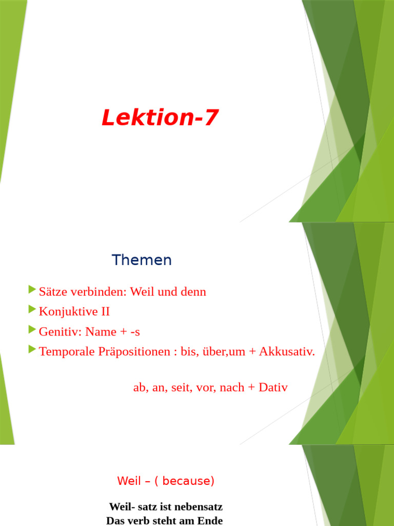 Lektion 7 | PDF