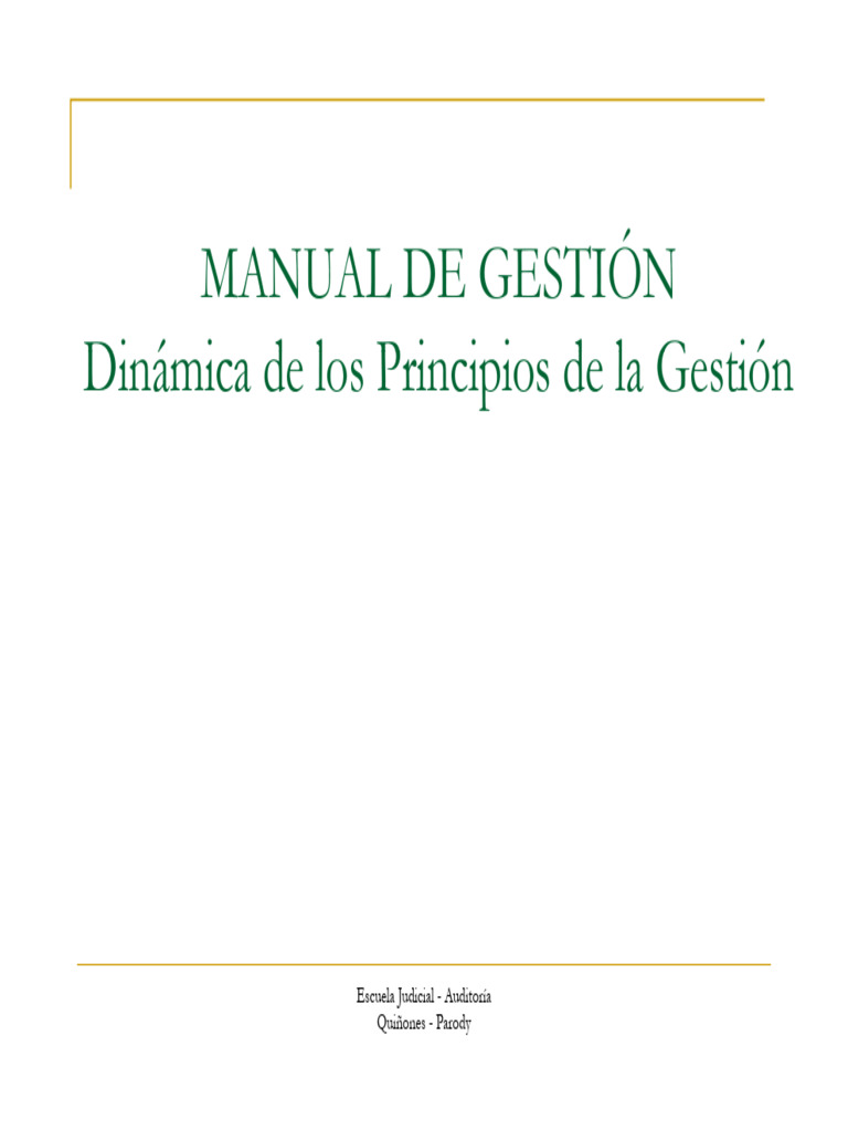 C-Manual de Gestion | PDF