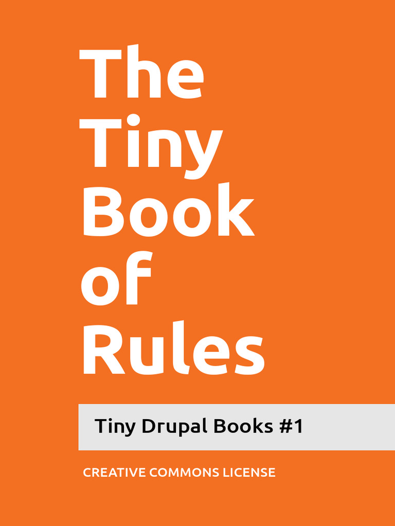 The Tiny Book of Rules | PDF