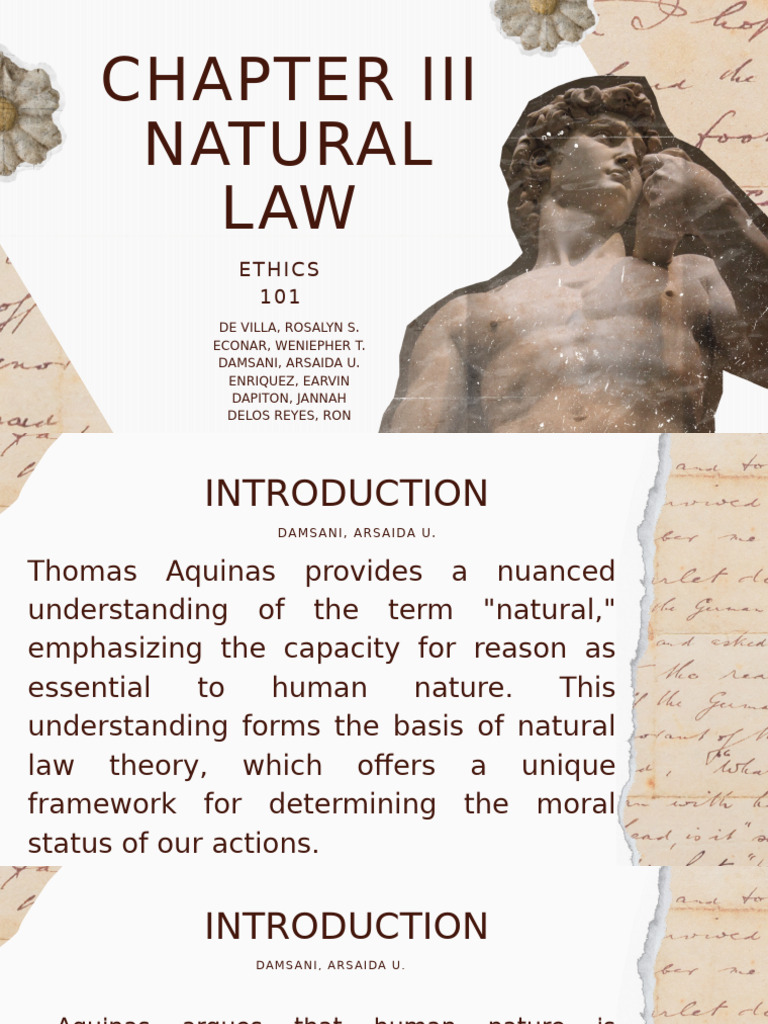 Ethics PPT Natural Law | PDF