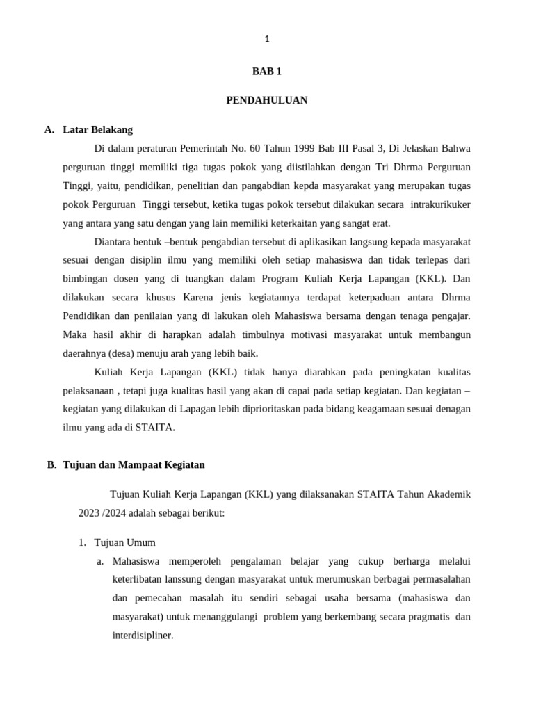 Pendahuluan Bab I-V | PDF