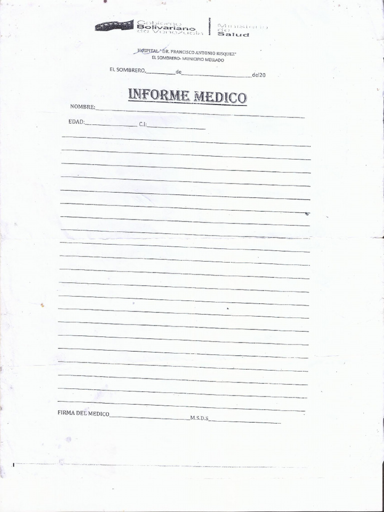 Informe Medico | PDF