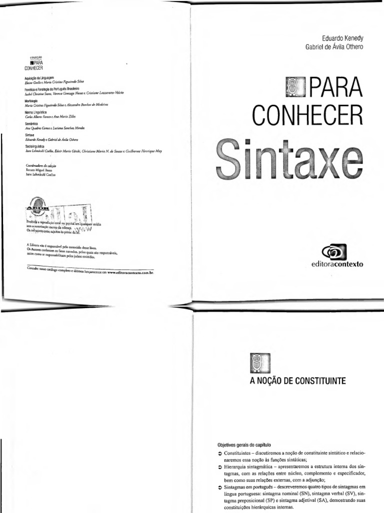 Texto 5 - para Conhecer Sintaxe | PDF