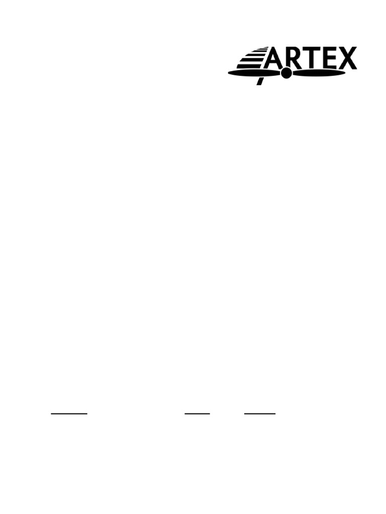 Artex C406-1570-5001f | PDF