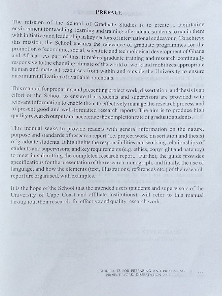 Graduate Studies Research Guide | PDF