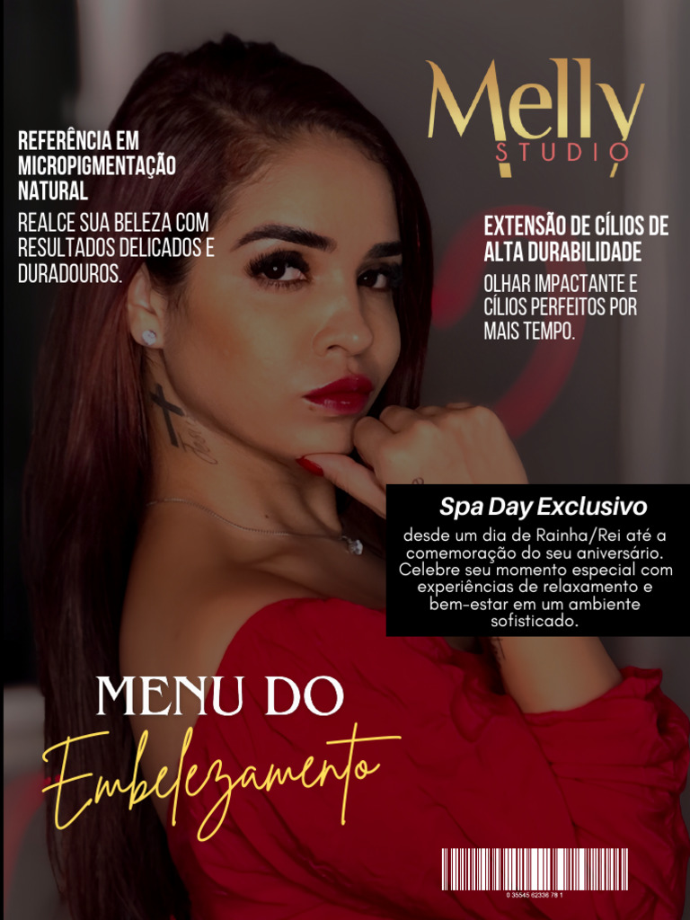 Menu Do Embelezamento Melly Studio | PDF