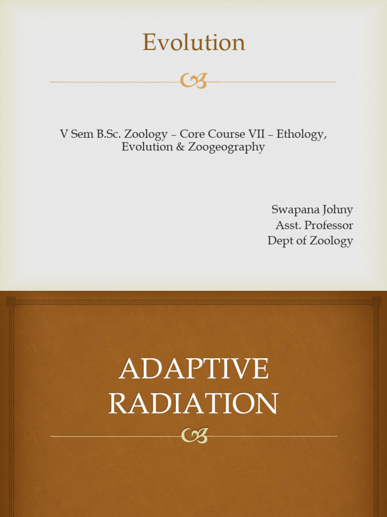Adaptive Radiation Project | PDF